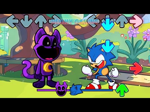 FNF Smiling Critters vs Catnap Frontiers Sings Can Can Bluey-unlikey ...