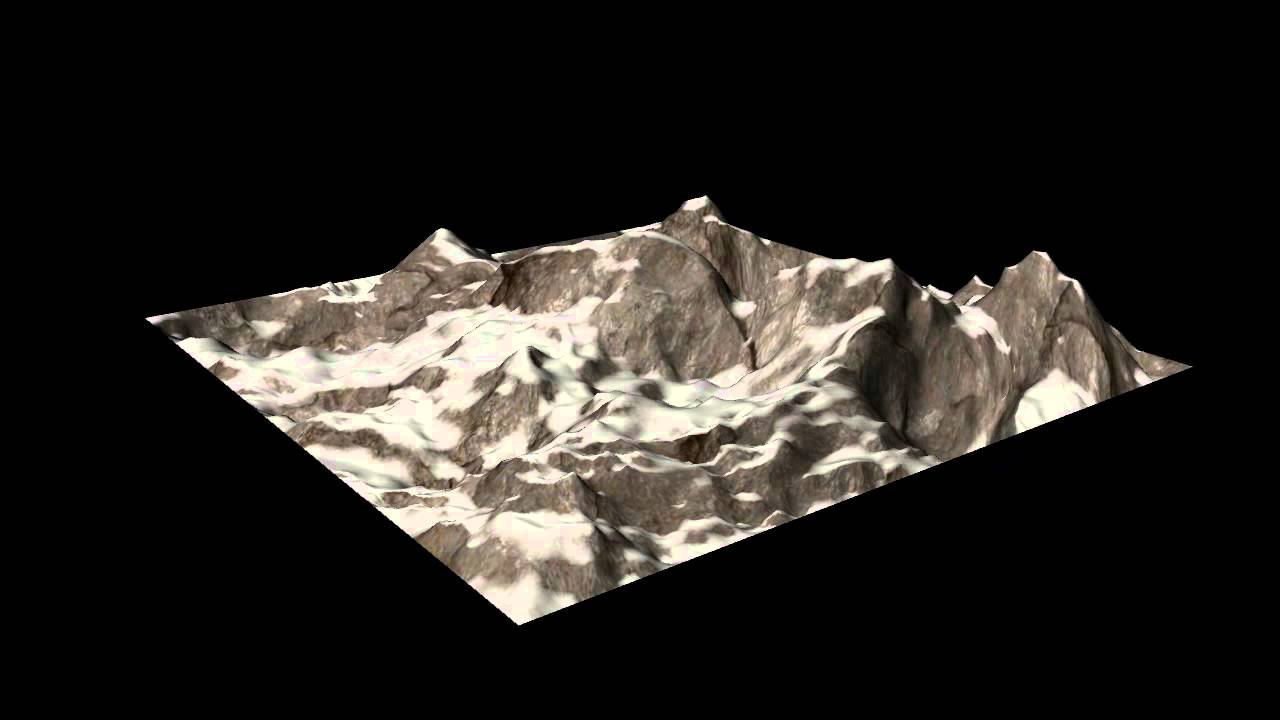 Fractal Terrain in Maya (Python script)