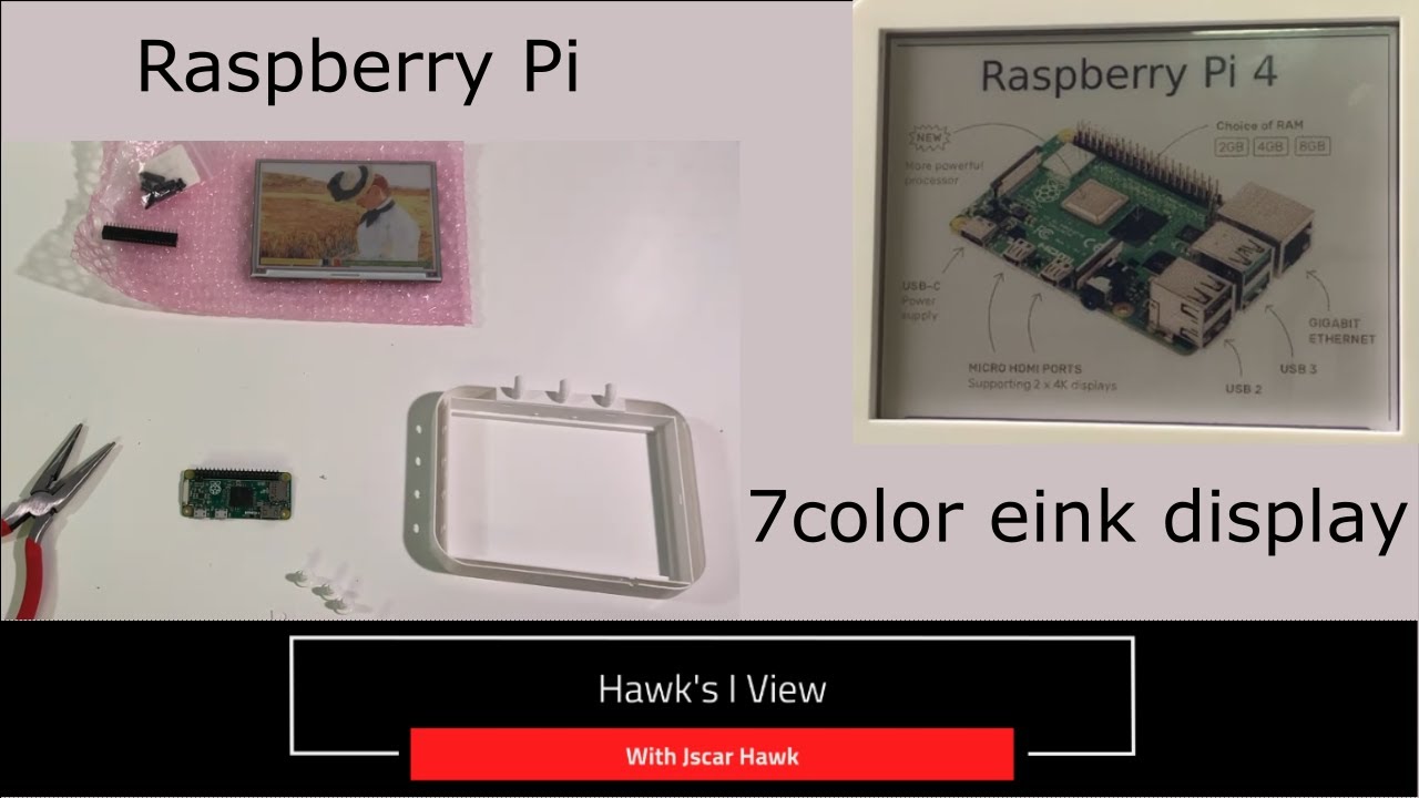 Rasp-PI Pimoroni 7color eink display
