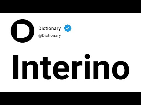 Interino Meaning In English