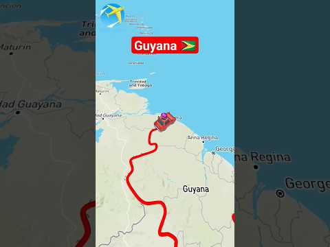 #guyana 🇬🇾 #travel #trending #shortviral #map #border