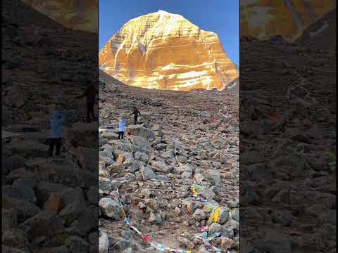 Open the window and you will see golden Mount Kailash#hindupilgrimage #kailash #kailashmansarovar