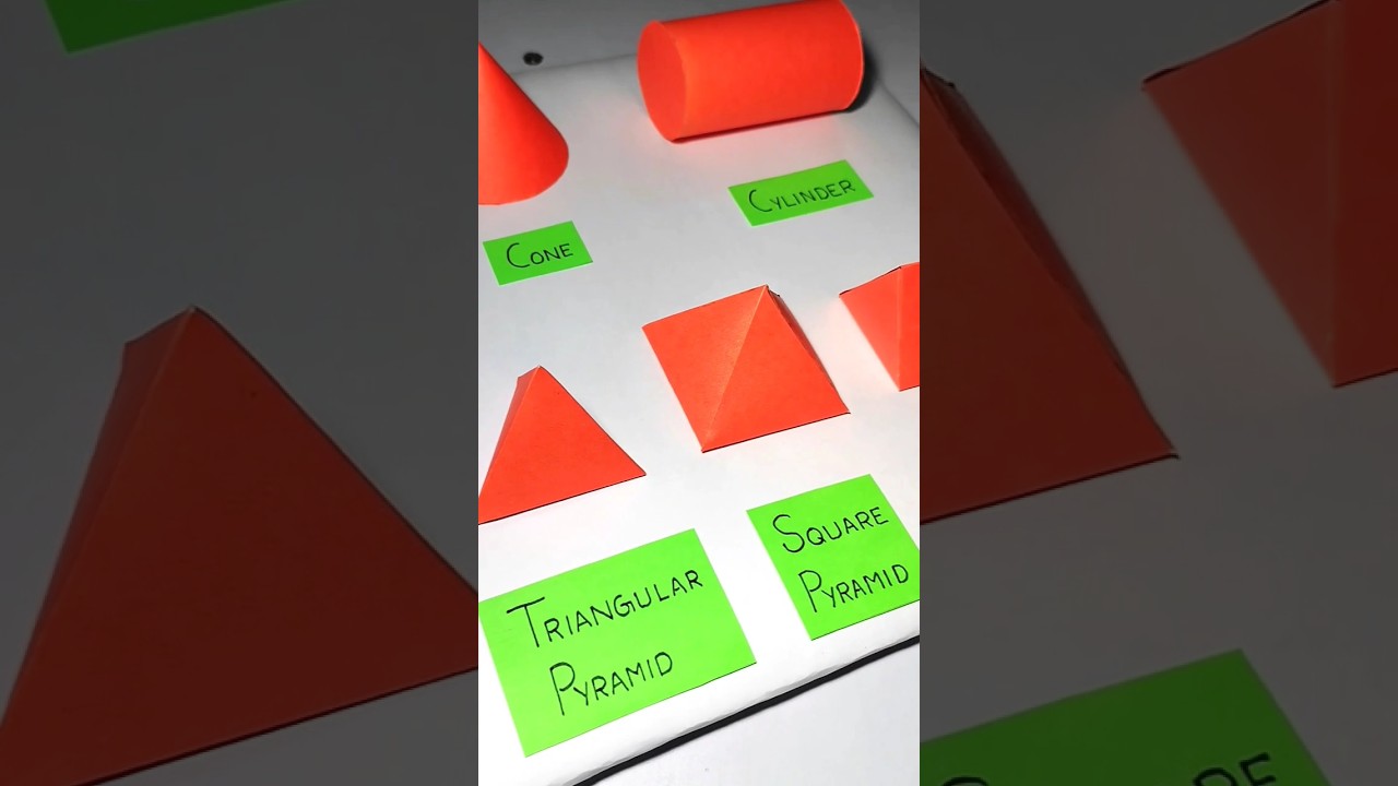 3D Shapes For School Project #diy #3dmodel #craft #papercraft