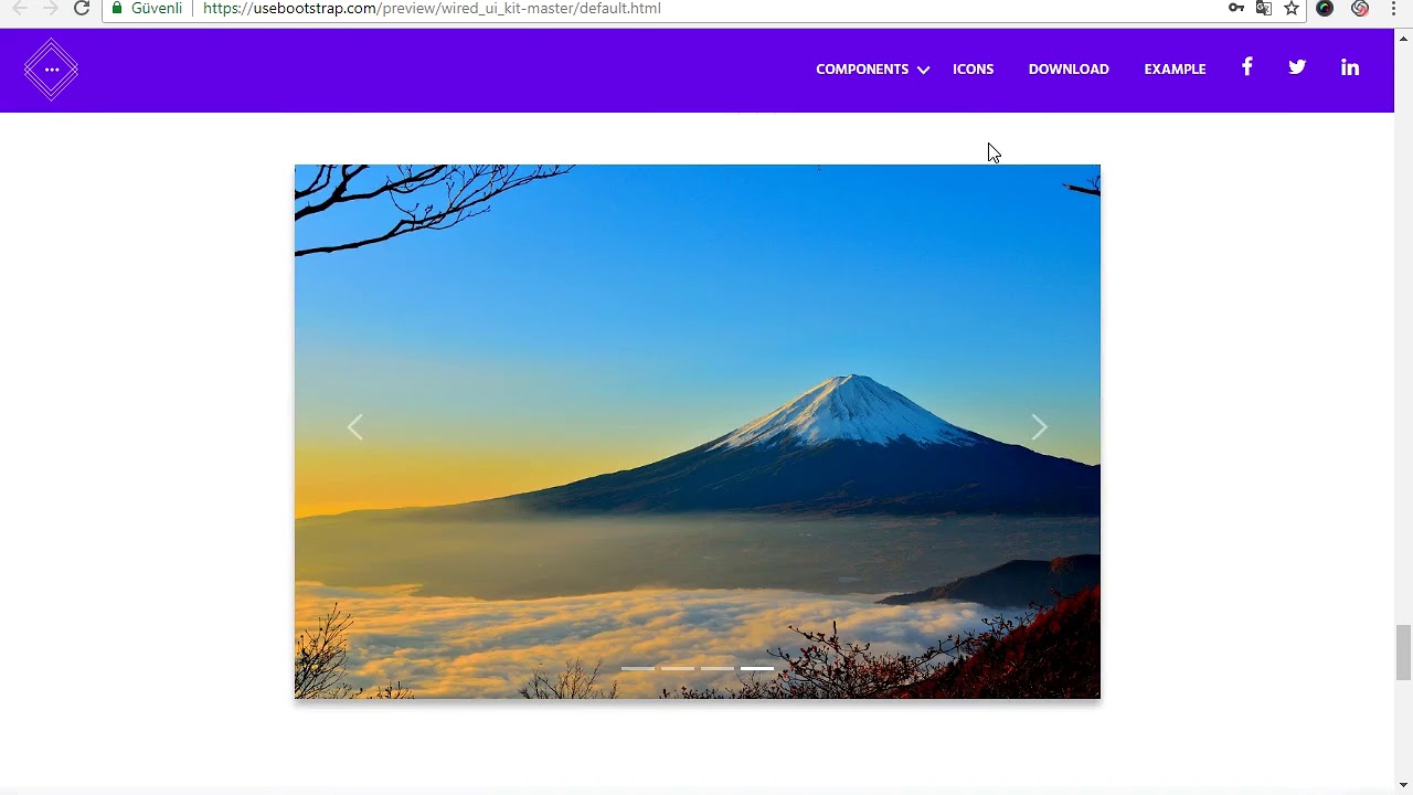 Wired UI Kit - Free Bootstrap Theme Preview