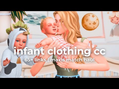 infant clothes cc haul (65+ links!) | sims 4 cc finds