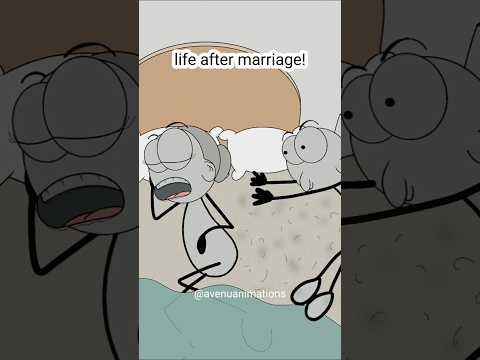 life after marriage! π€£ (best animation memes) #shorts