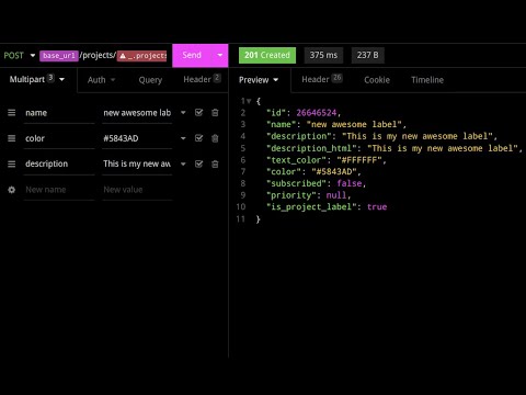 UX Showcase - Use the GitLab API with Insomnia