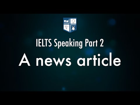 English Master – Sample Speaking Part 2: A news article