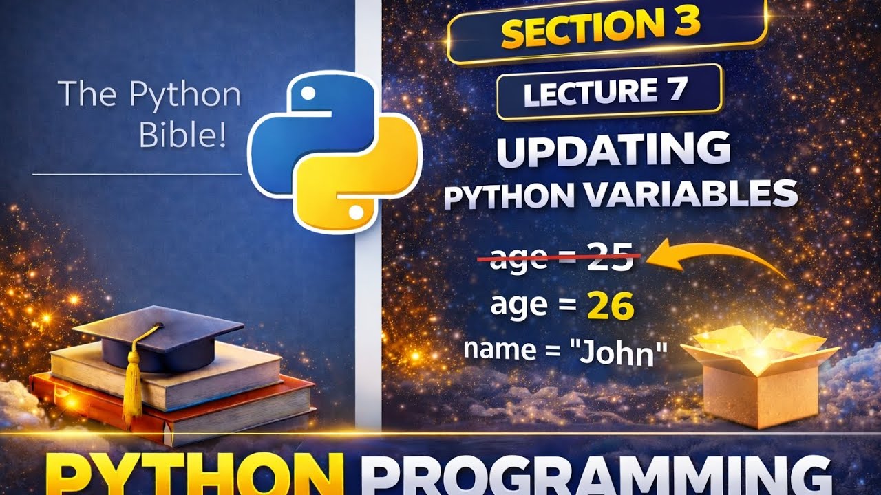 Python Variables Update – Lecture 7 | Updating Our Script (Beginner Guide)