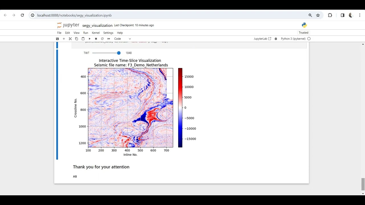 Seismic Data Interactive Visualization 2D_3D
