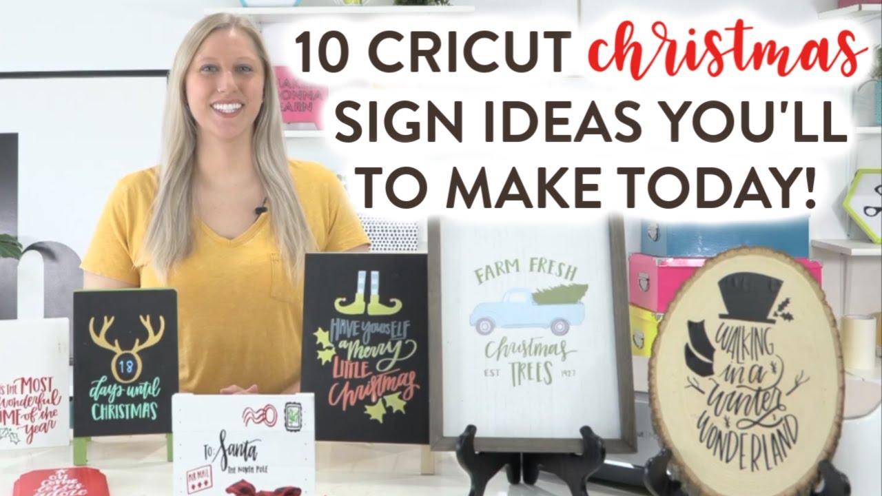10 Cricut Christmas Sign Ideas You’ll Want To Make Today - Makers Gonna ...