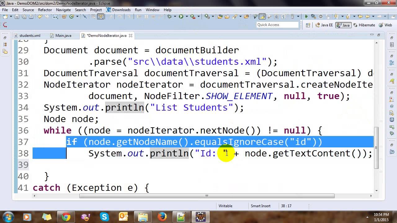 Parsing XML Using Java DOM Level 2