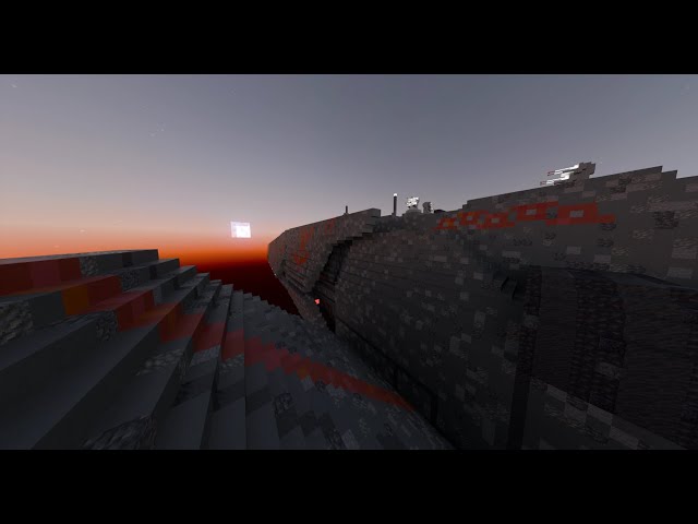 Halo full scale Halberd class light destroyer (UNSC Iroquois) Minecraft Map