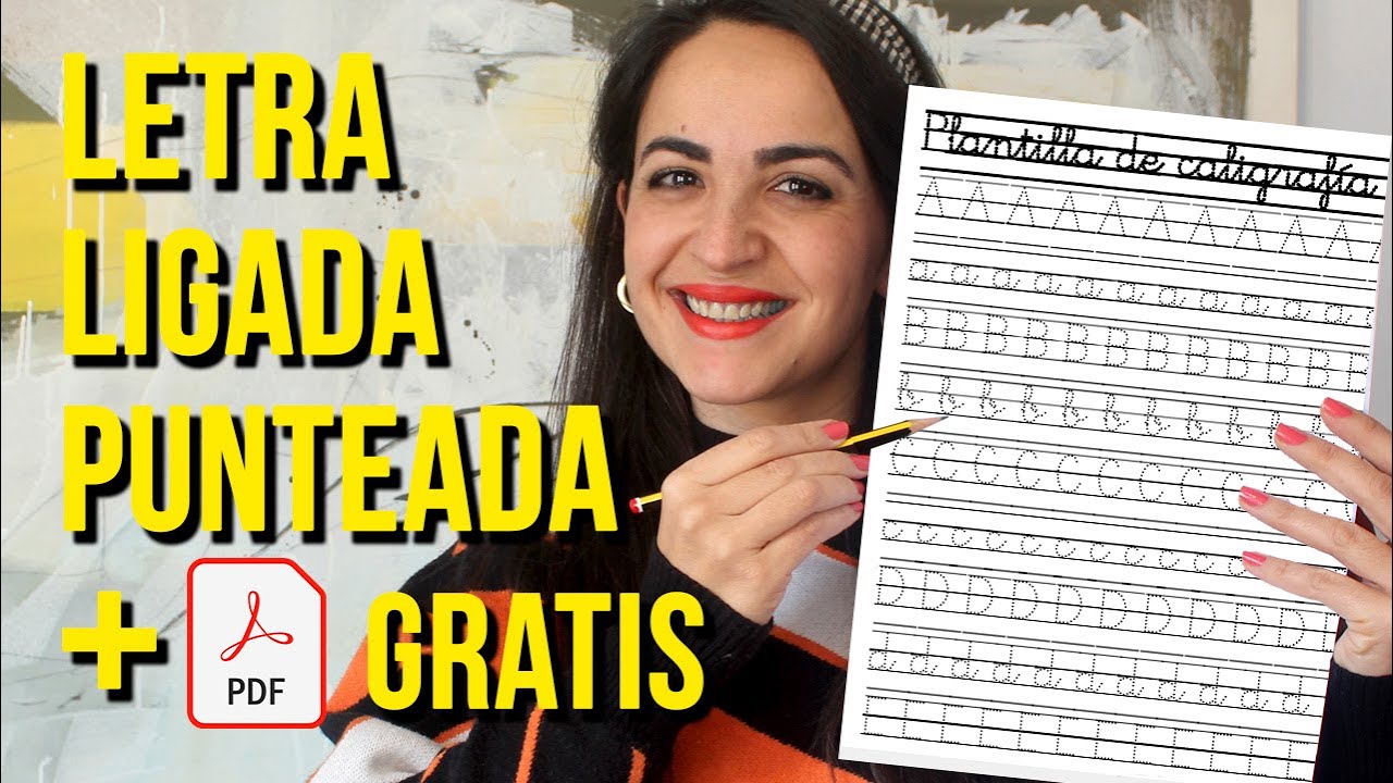 ✍️ CALIGRAFÍA con PUNTOS + PDF  PLANTILLA GRATIS