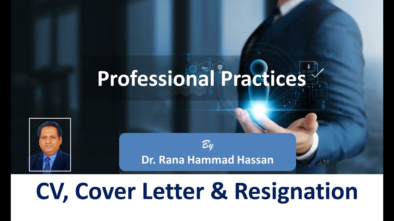 CV, Cover Letter, and Resignation Letter