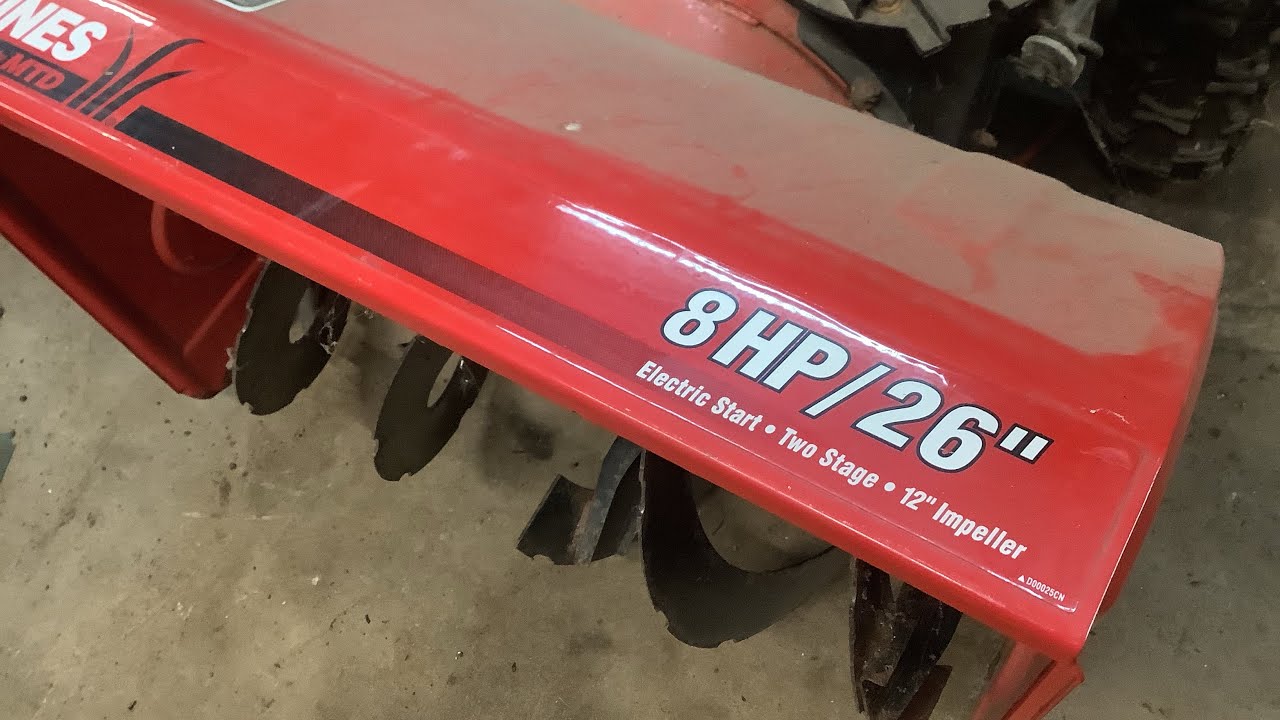 MTD Yard Machines 2 Stage Electric Start 26” / 8 hp Snow Blower For Sale