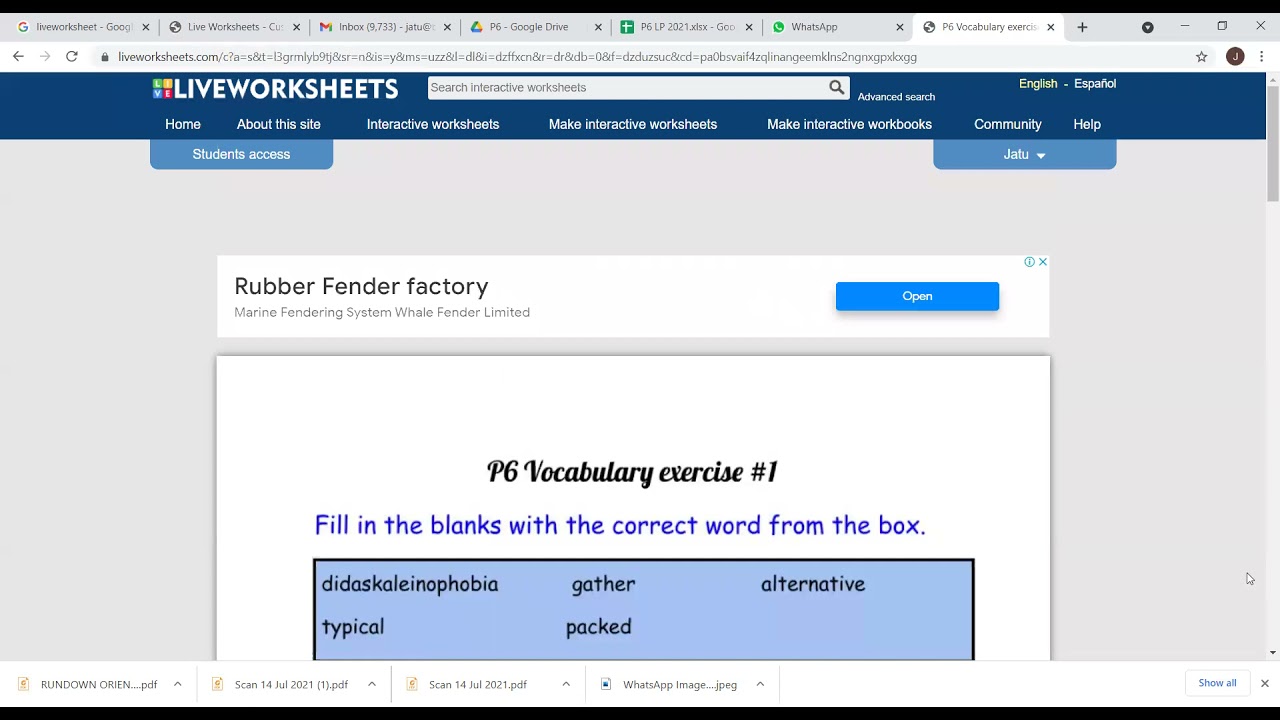 How to create custom link in liveworksheets.com