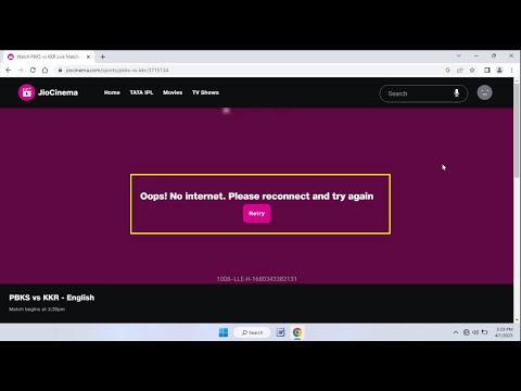 How to Fix JioCinema Oops No Internet Please Reconnect & Try Again Error on Desktop/Laptop