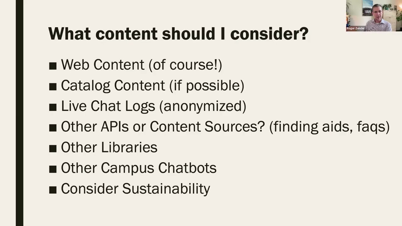ACRL ULS: AI Chatbots: From Idea to Implementation