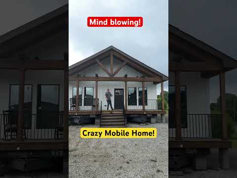 This mobile home will knock your socks off! Mobile Mansion! #mobilehomes #manufacturedhomes #modular