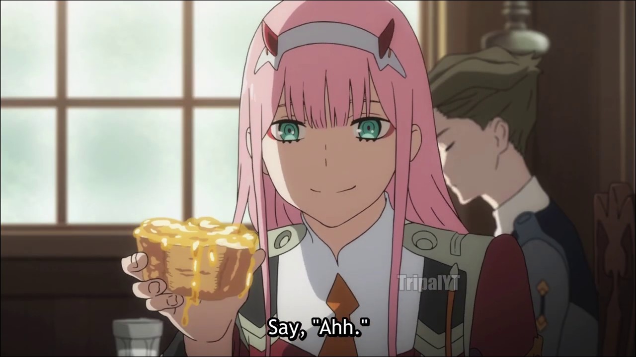 Here, darling. Say, 