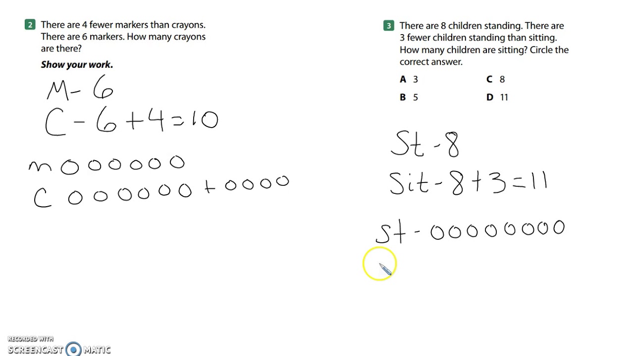 2nd grade Lesson 2 Comparison Word Problems