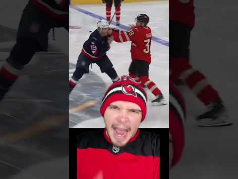 3 Hockey Fights in First 9 Seconds of USA vs Canada #nhl #nhlhockey #hockey #4nations #usa #canada