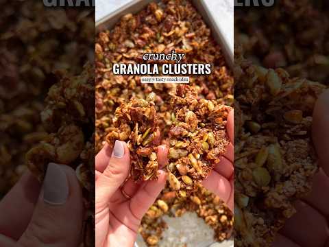 Crunchy Granola Clusters https://lifemadesweeter.com/healthy-granola/