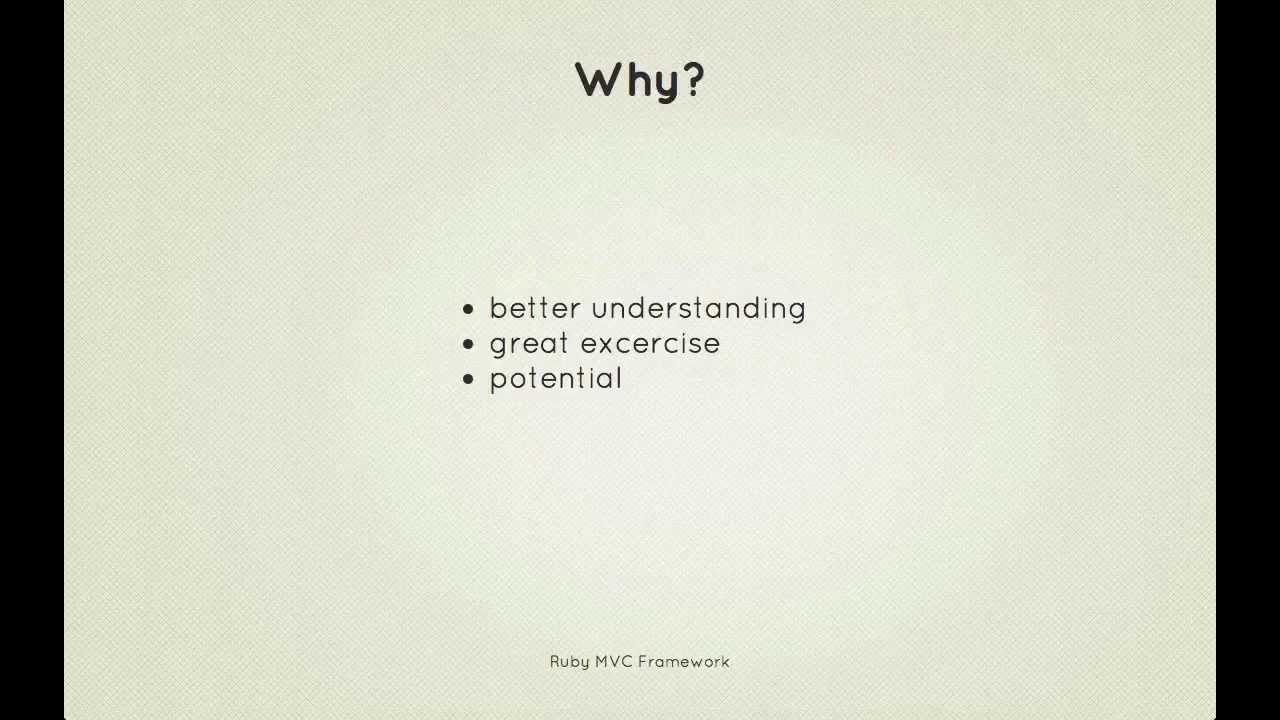 Ruby MVC Framework From Scratch: Intro