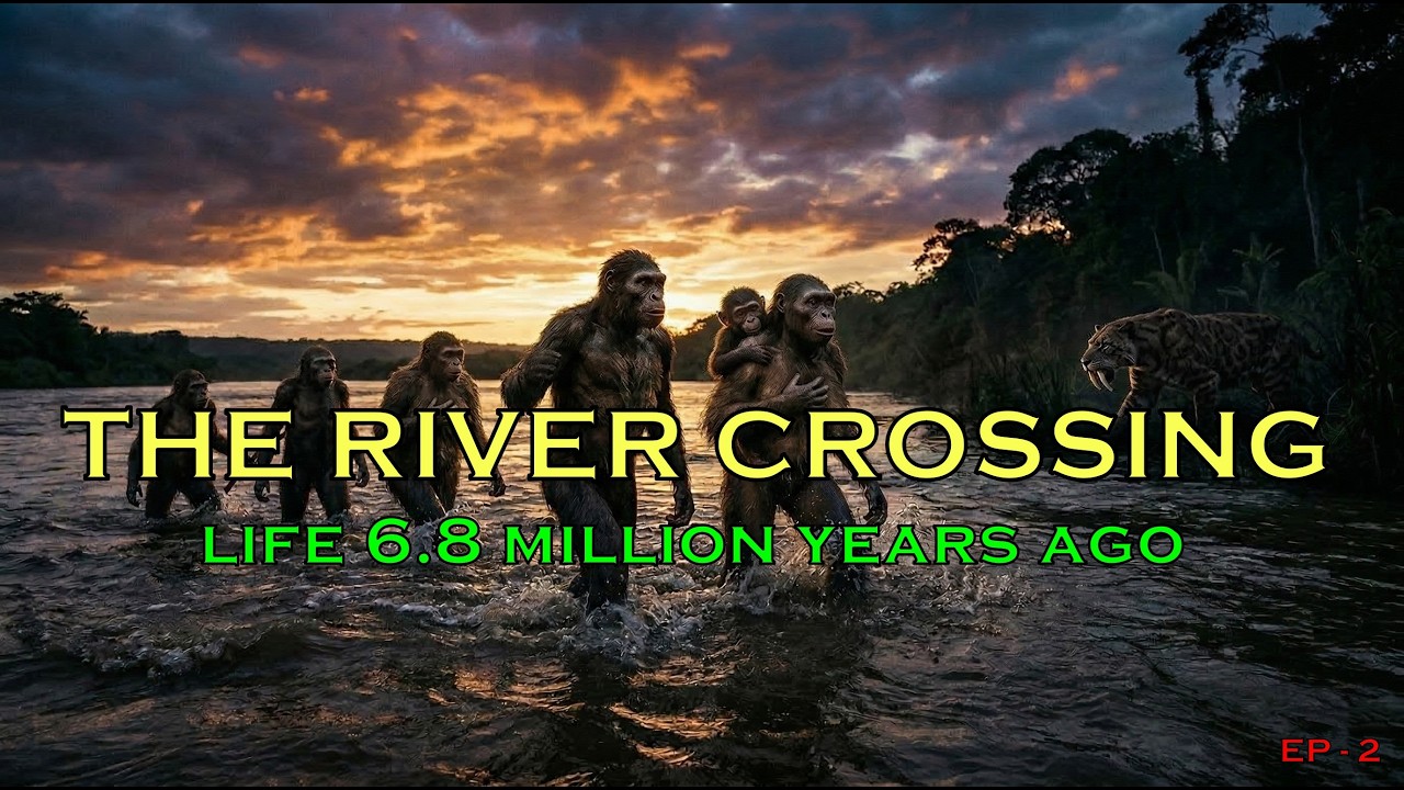 Life 6.8 Million Years Ago: The River Crossing | Love Made Her Stand Up | Human Evolution (Ep.2)