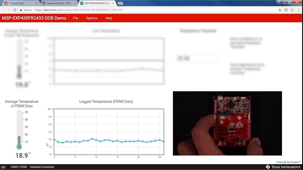 Demo of the Capacitive Touch BoosterPack with LaunchPad Development Kits