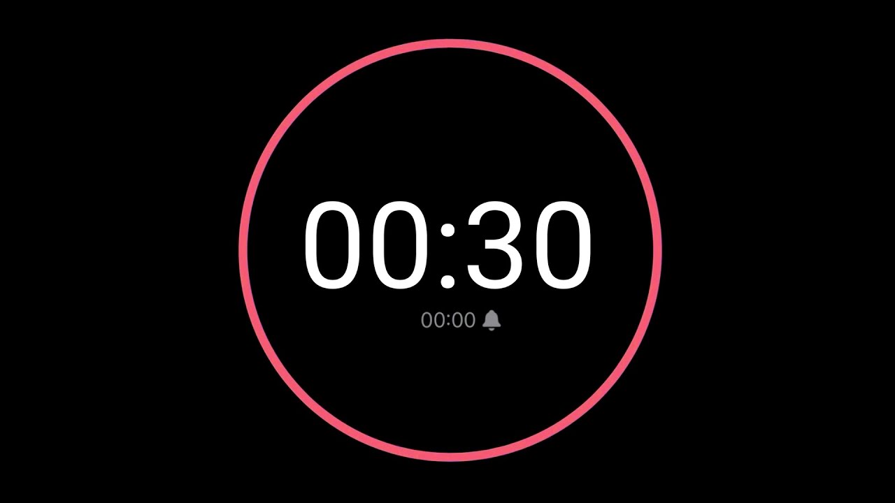 30 Second Countdown Timer / iPhone Timer Style