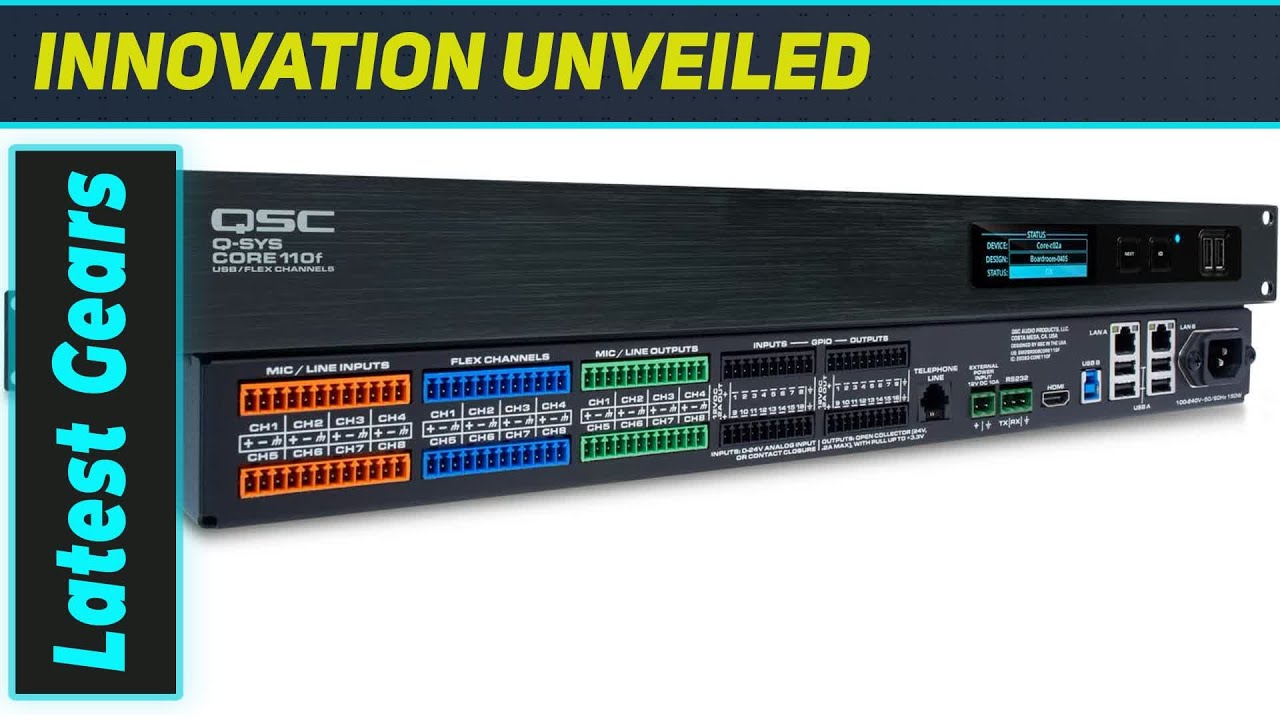 QSC Q-SYS Core 110f: The Ultimate Networked Audio Processor