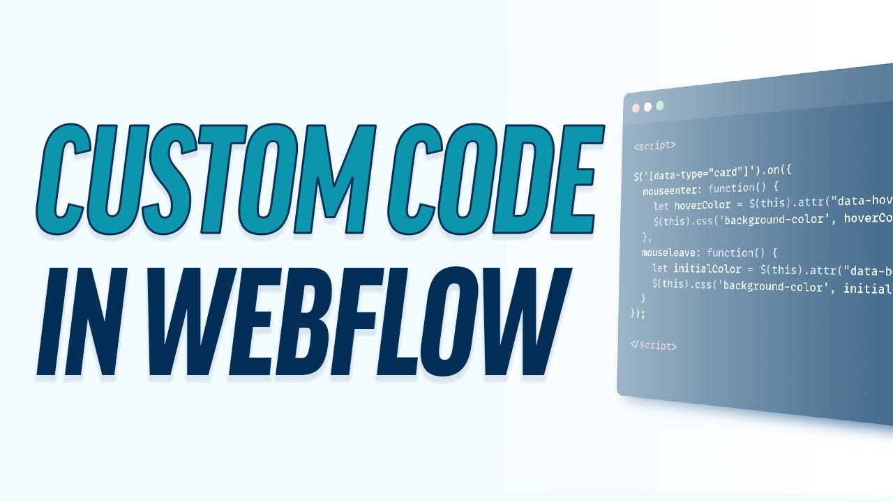 No Code To Know Code | 4 Webflow Custom Code Tips You Should Add To Your Workflow