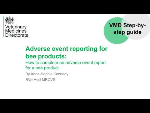 Step-by-step guide: Adverse Event Reporting in Bees