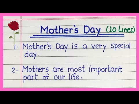10 Lines Essay On Mother's Day | Mother's Day Essay | Essay On Mother's Day | Mother's Day 2025 |