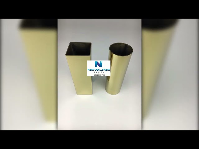 Stainless Steel Gold Pipe - Stainless Steel Gold Square Pipes Trader ...