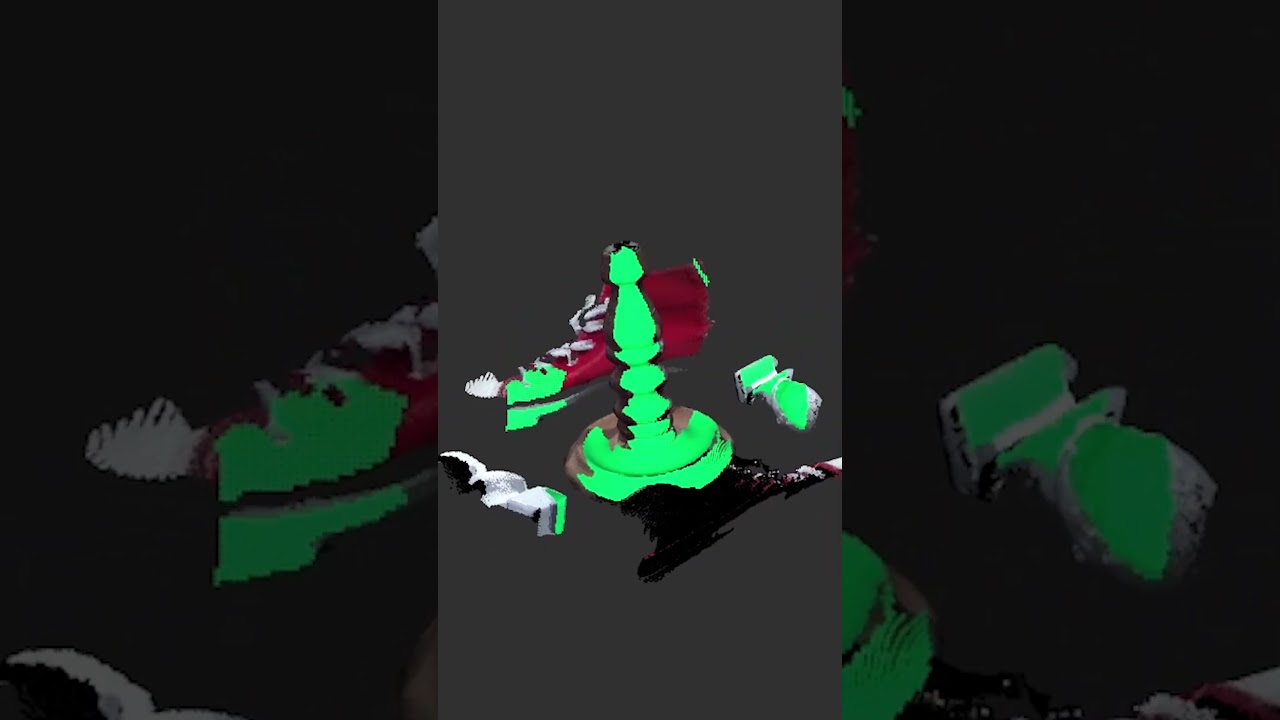 Use four actual objects as marker dots to complete a full LAMP scan using a RANGE 3D Scanner#shorts