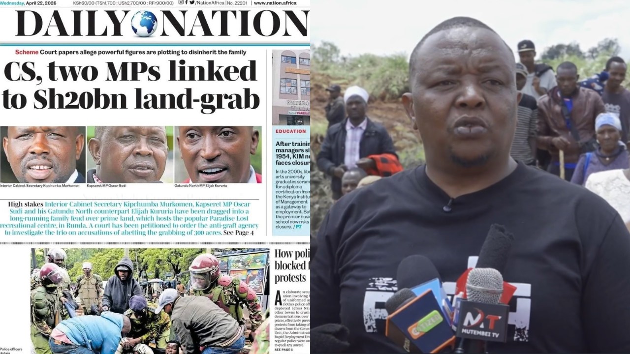 BOMBSHELL! 'Hatujui Murkomen na Sudi!' Owners of Ksh 20B land react to reports it has been grabbed