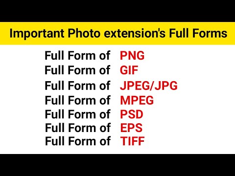 Full forms of png, gif, jpeg, jpg, mpeg, psd, eps, tiff #shorts