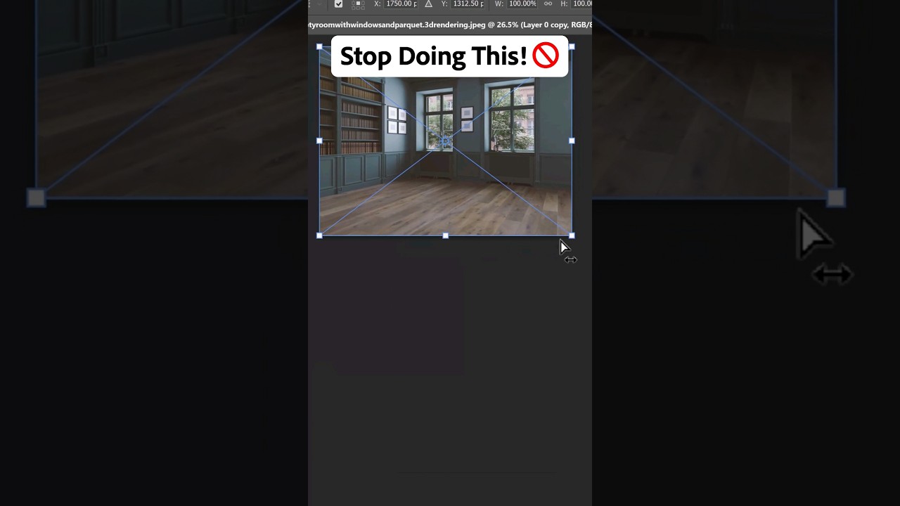 🤯 Change The Perspective of a Room in Photoshop!
