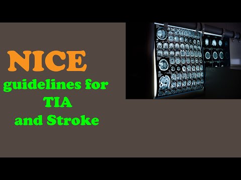 NICE guidelines for TIA and stroke(2019)