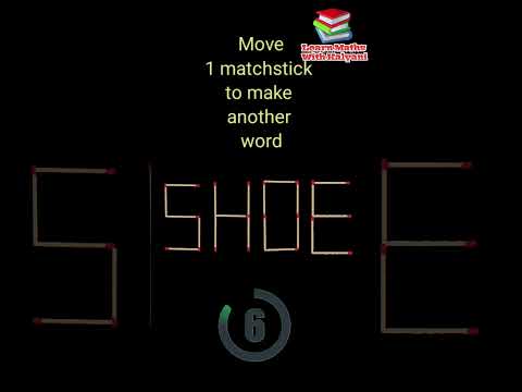 Move 1 matchstick to make another word || Matchstick Puzzle-24 ||#Shorts