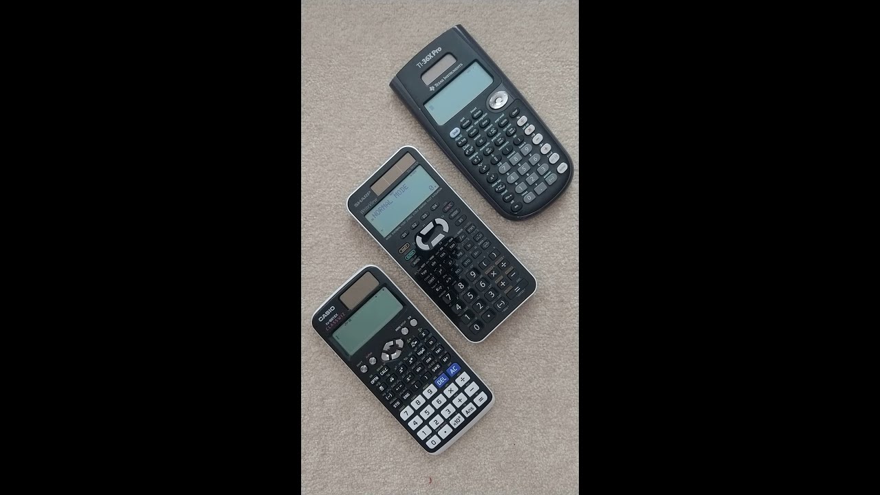TI-36X Pro, SHARP EL-W516X, CASIO fx-991EX -- differences and an issue with the Casio