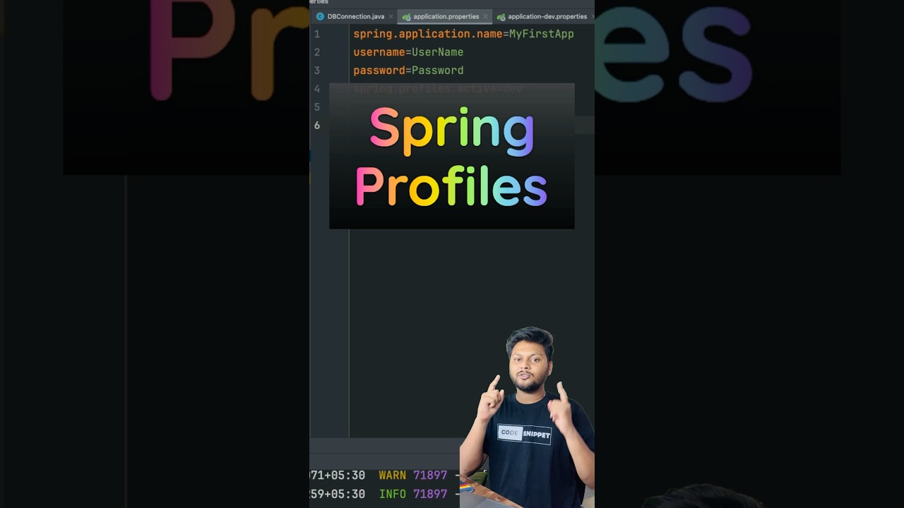 Spring Profiles #javaprogramming #springboot