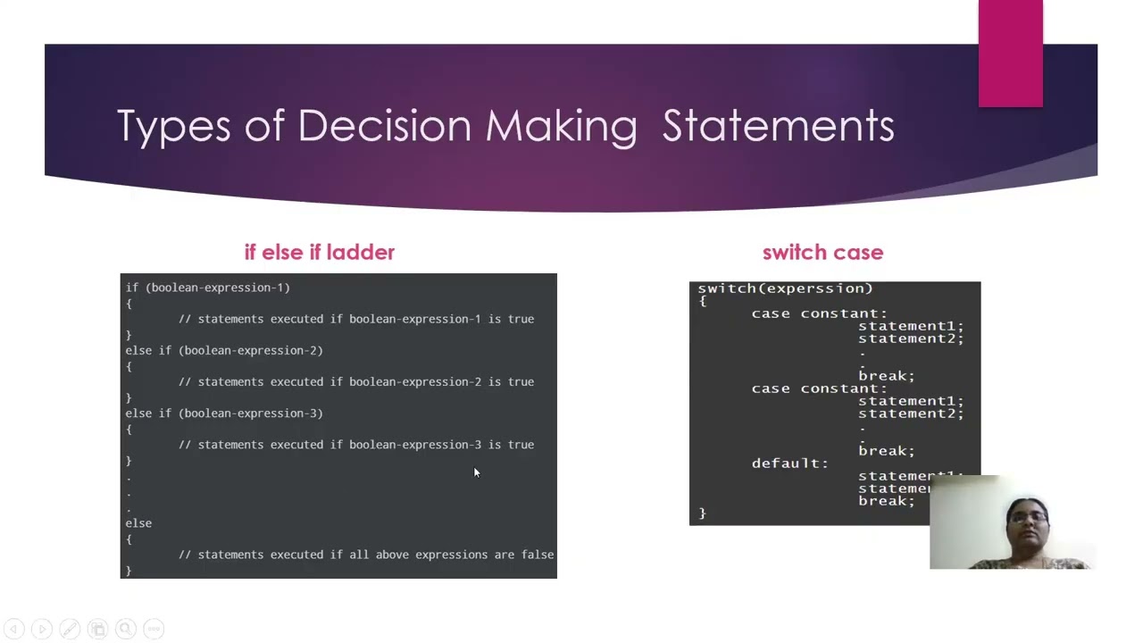 Decision Making Statements in C# Programming