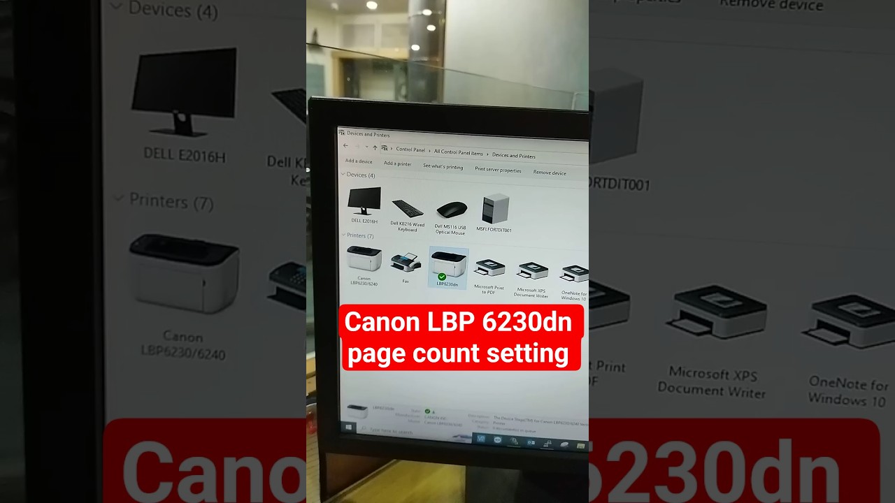 Canon LBP 6230dn page count