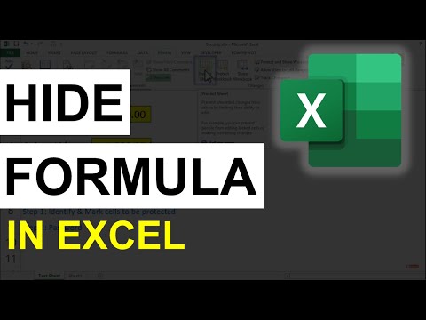 How to HIDE formula in Excel | PROTECT Excel Formula