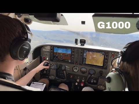 Flying In A Glass Cockpit - Cessna 172 *G1000*