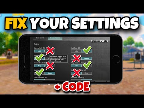 PUBG MOBILE BEST SETTINGS & SENSITIVITY🔥COPY & USE+CODE☑️